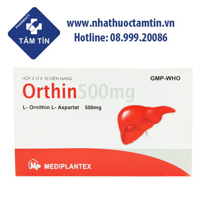 Orthin 500mg | Nhà Thuốc TÂM TÍN