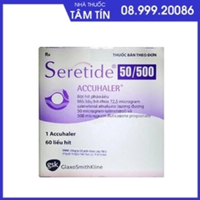 Seretide Accuhaler 50/500Mcg | Nhà Thuốc TÂM TÍN